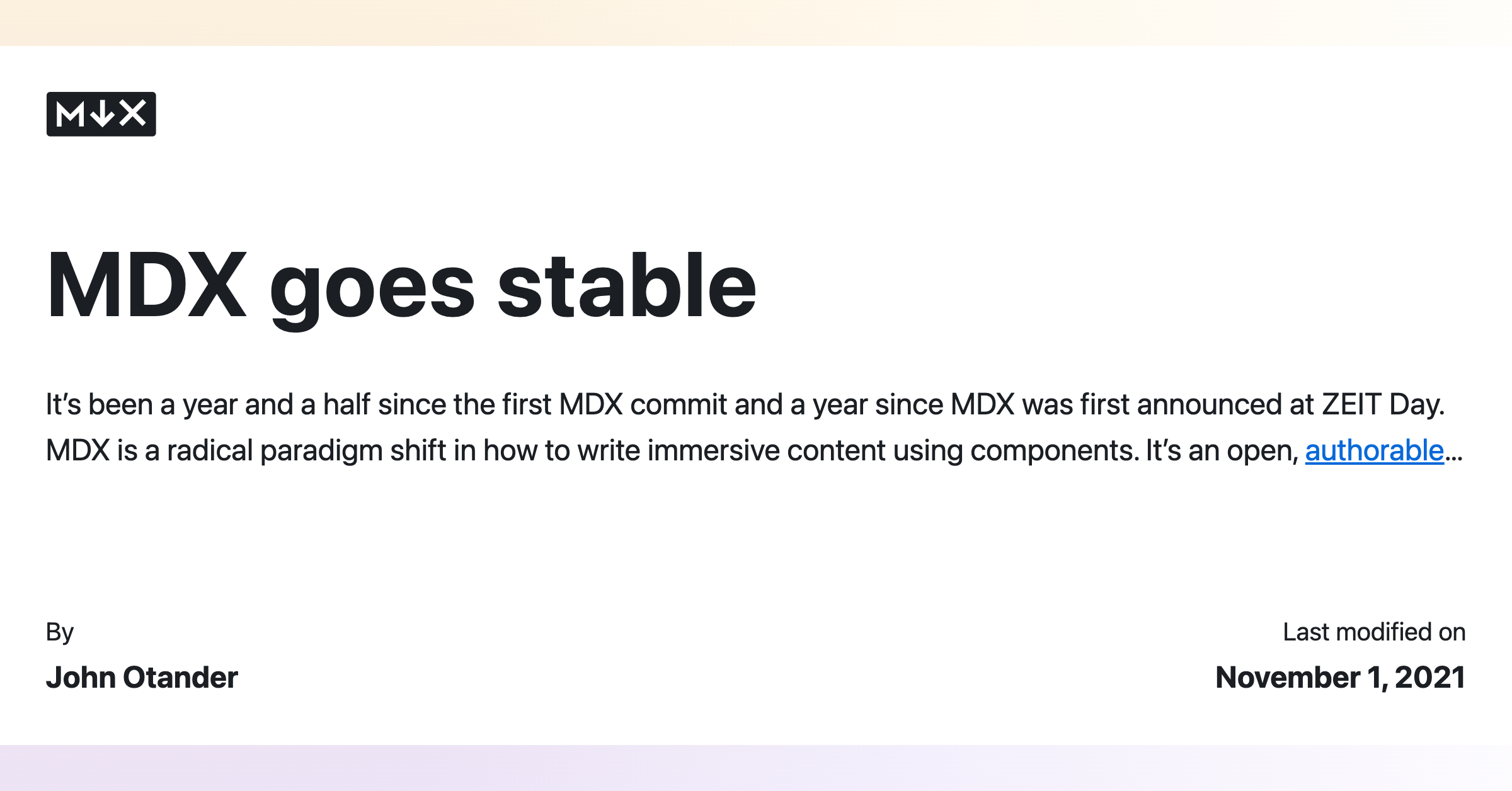 MDX goes stable | MDX 中文网